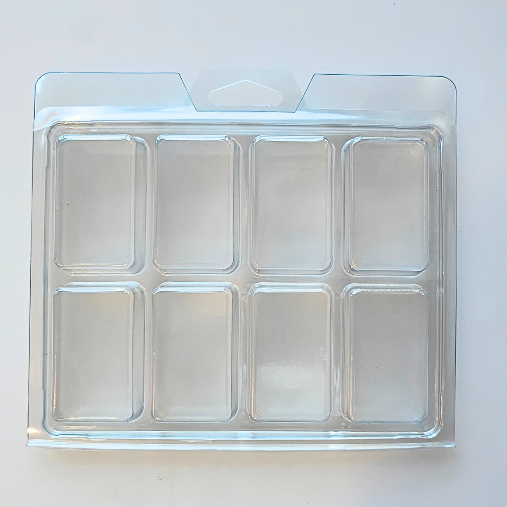 8 CAVITY RECTANGULAR CLAMSHELL - Eco Candle Project