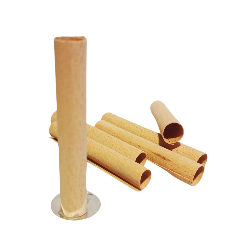 LARGE WOOD TUBE WICKS - Eco Candle Project