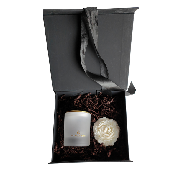 FLAT-PACKED GIFT BOX with RIBBON - Eco Candle Project