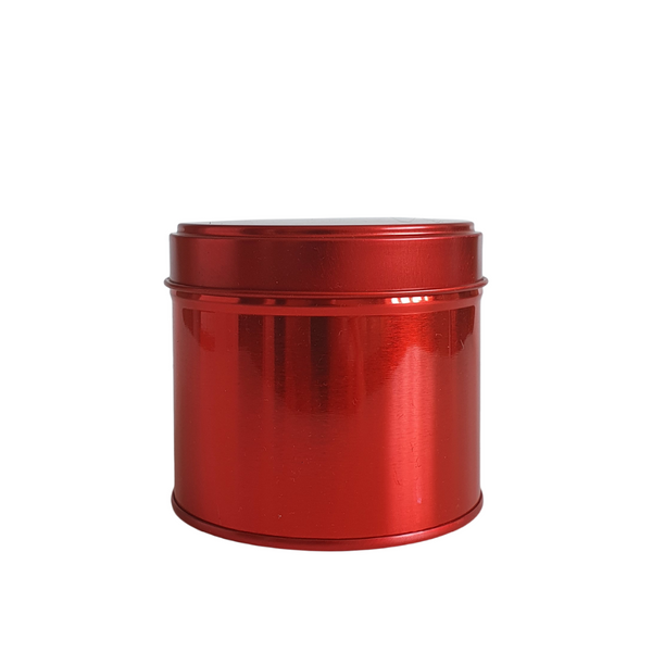 RED TIN ( WITH LATERAL SEAM ) - Eco Candle Project