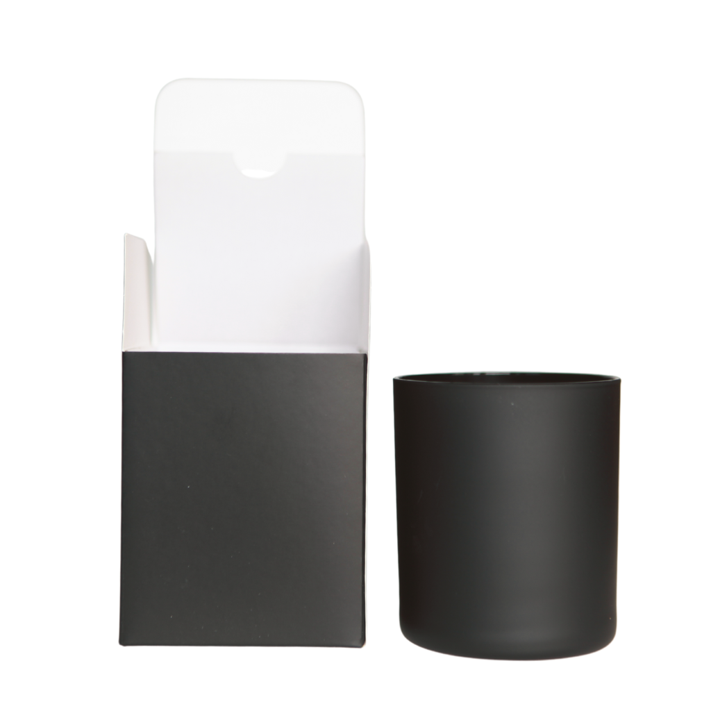 MEDIUM BLACK CANDLE BOX WITH INSERT - Eco Candle Project