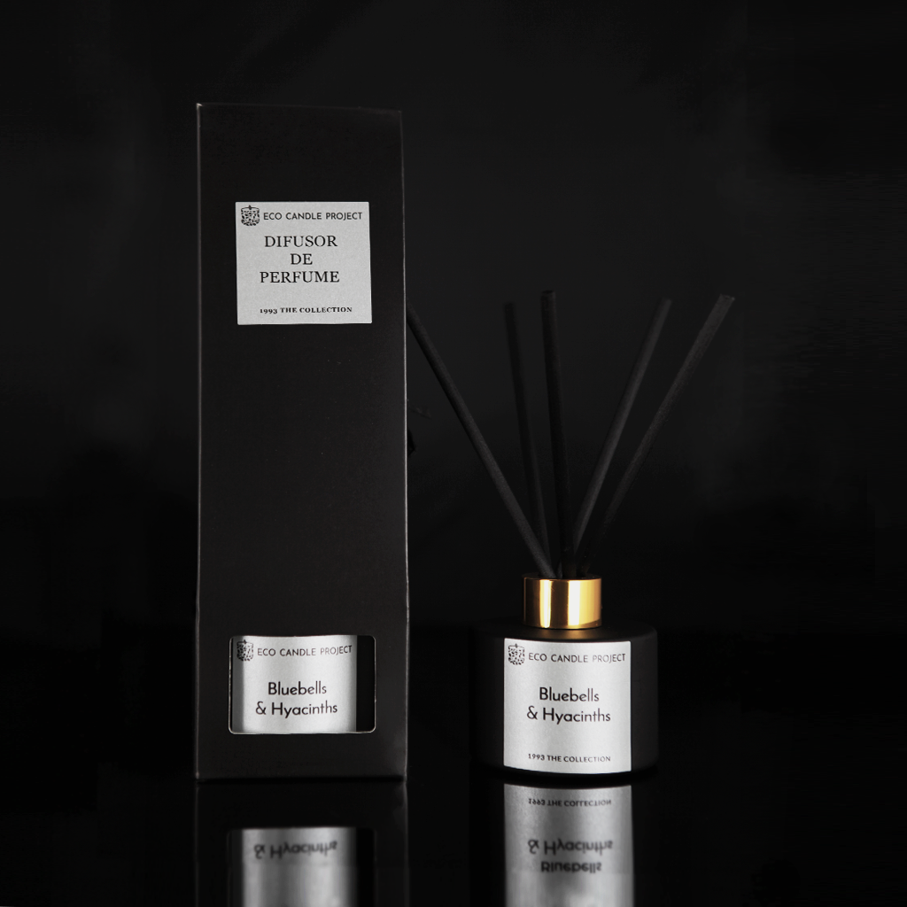 REED DIFFUSER BLACK WITH GOLD - Eco Candle Project