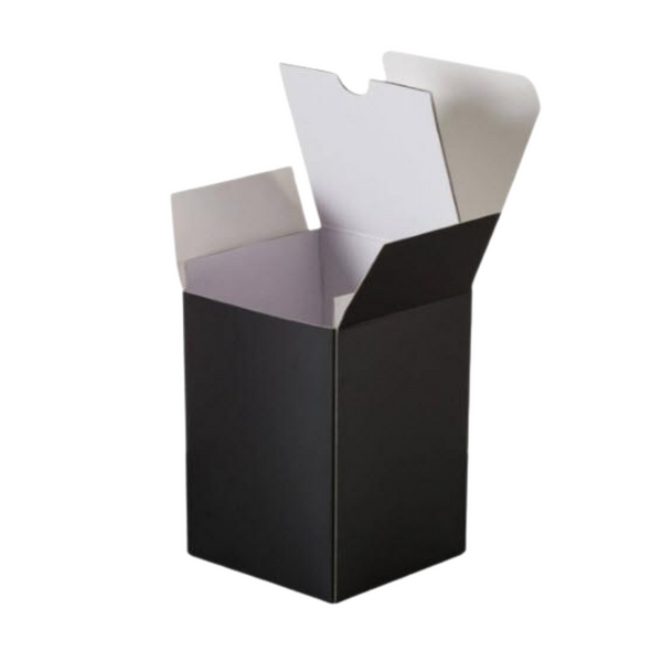 MEDIUM BLACK CANDLE BOX WITH INSERT - Eco Candle Project